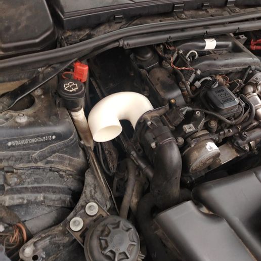 🧑‍🔧 BMW air intake elbow / turbo inlet pipe - universal for M47 / M57 ...