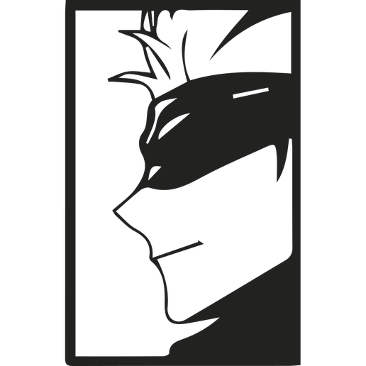 SVG file Gojo 2d to decorate 👾 ・3D printer model to download・Cults