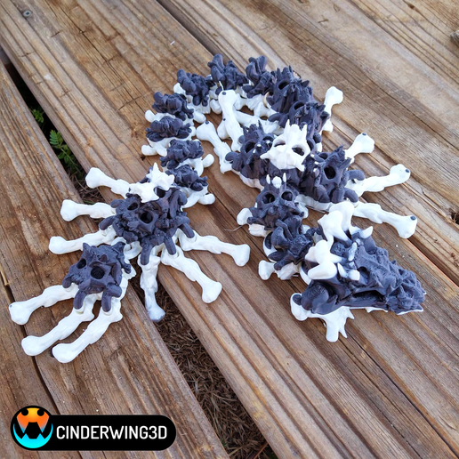 🐉 Hollow Dragon, Articulating Bone Dragon, Halloween, Cinderwing3D ...