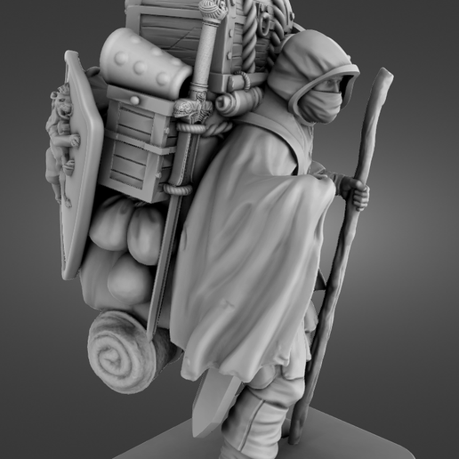 ⚔ HeroQuest / DnD Merchant・ STL File for 3D printing・Cults