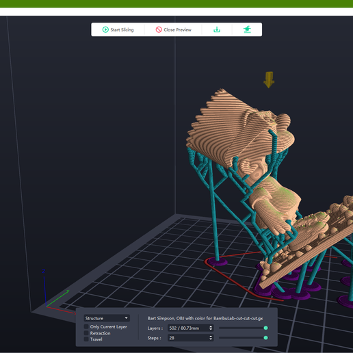 🎨 3D Bart Simpson - with Bambu color profile included・Archivo STL ...