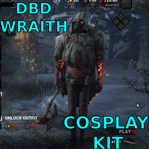 😵 Cosplay Dead By daylight DBD Wraith Default Phantom Of Vengeance ...