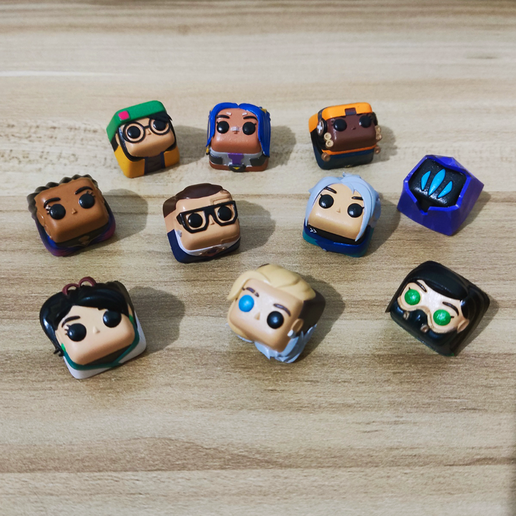 STL file Raze - Valorant keycap for Mechanical Keyboard with Cherry MX ...