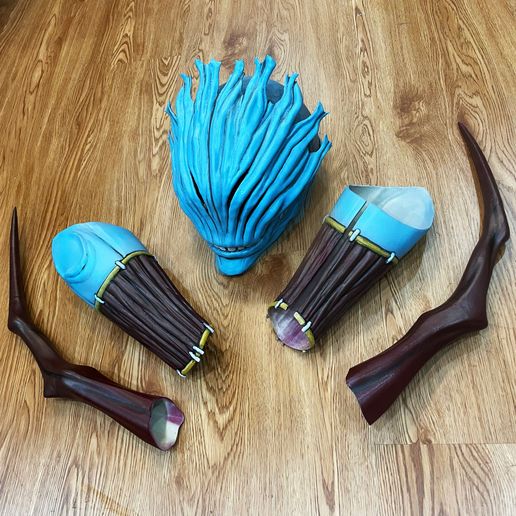 💪 Mahito Final Form Accessories Cosplay ( Full Mask and Arm Armor ...