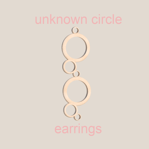 Archivo STL gratis 🔵 Unknown Circle Earrings, A Futuristic and Elegant ...