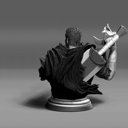 STL file Guts (Berserk) bust 👤 ・3D printer design to download・Cults