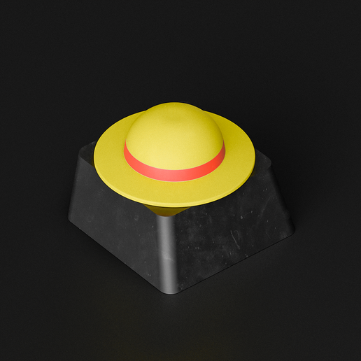 🎩 Luffy Straw Hat Keycap - Inspirado en One Piece - Archivo STL para ...