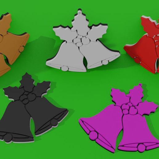 Free STL file Christmas bell (with and without ring) 🎄 ・3D printing ...