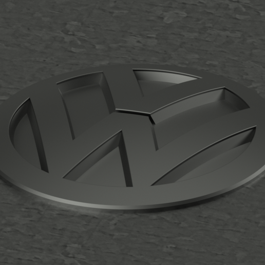 📛 VW Badge・ STL File for 3D printing・Cults