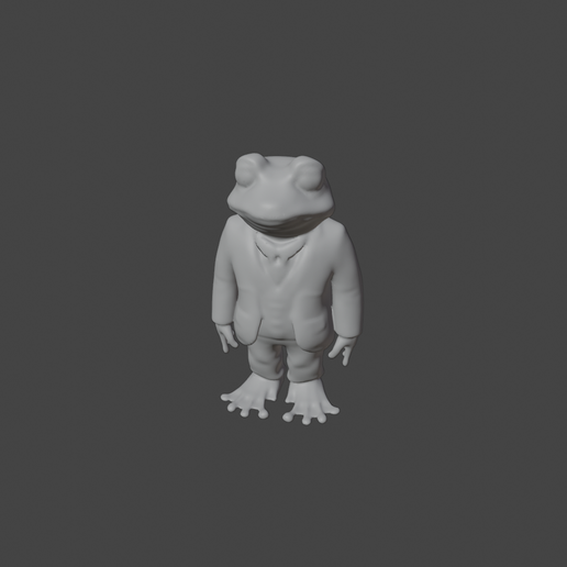STL file Elegant frog 🐸 ・Template to download and 3D print・Cults