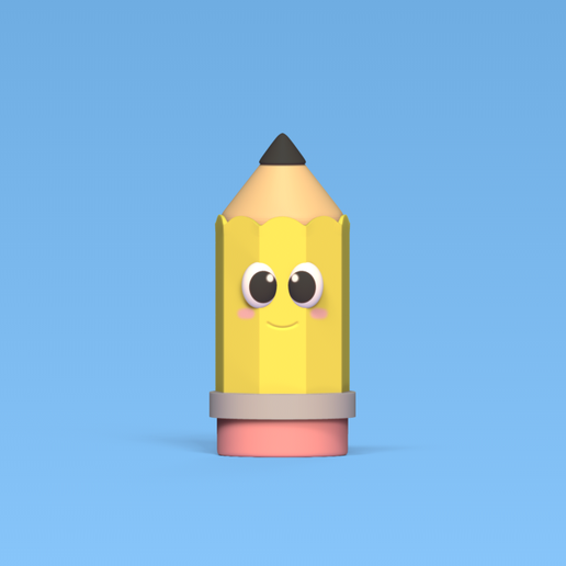 pencil 3d texture