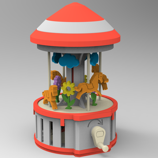 🎠 carousel V1・Free STL File for 3D printing・Cults
