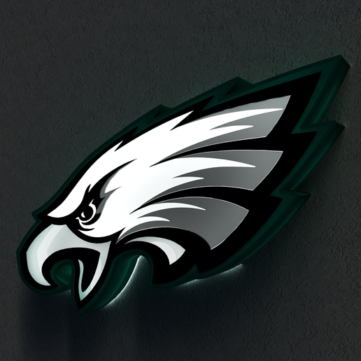 📦 Philadelphia Eagles Light Box・ STL File for 3D printing・Cults