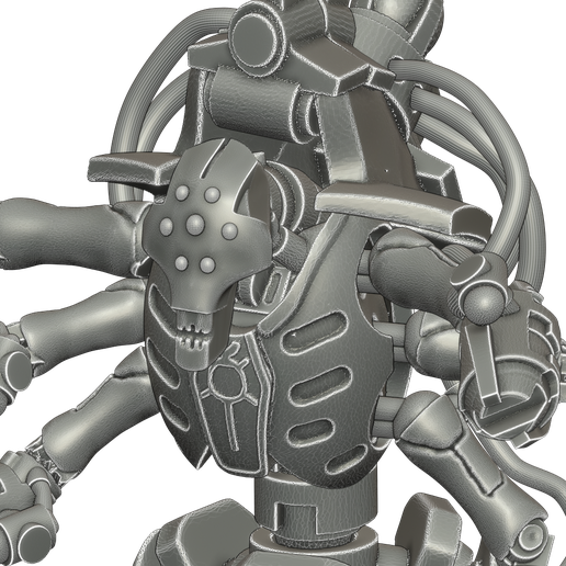 OBJ file HEXagonal necron 🎲 ・Model to download and 3D print・Cults