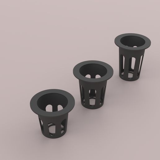 🌿 net pots for hydroponic plants・ STL File for 3D printing・Cults