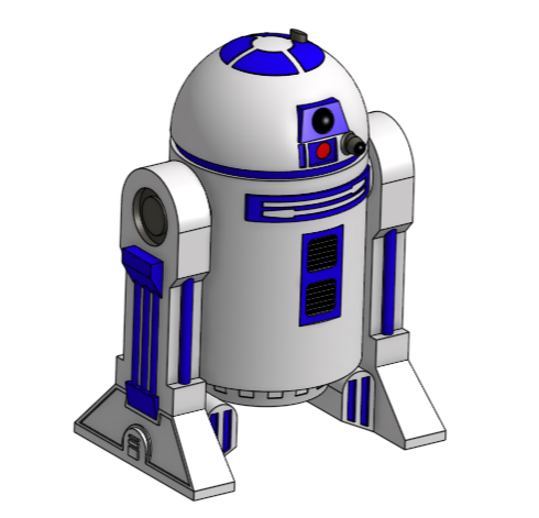⭐ R2-D2・Free STL File for 3D printing・Cults