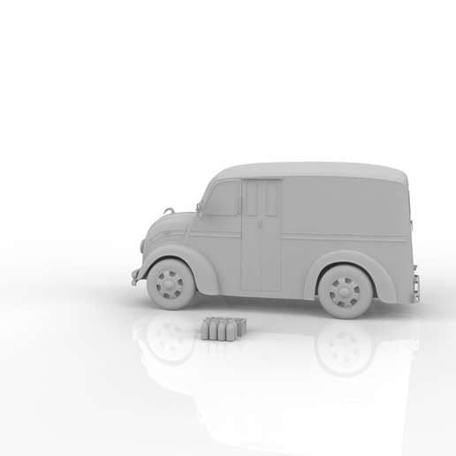 🥛 divco 206 Milk Truck 1953・ 3D File for 3D printing・Cults