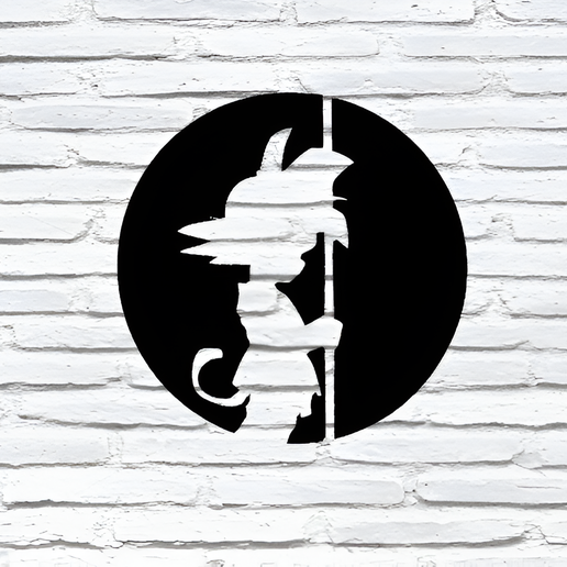 🎨 Son Goku 2D・ STL File for 3D printing・Cults