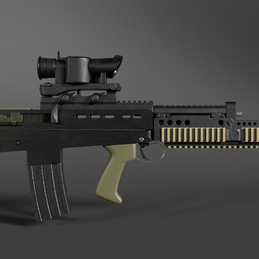 Archivo OBJ SA80 rifle 🔫 ・Modelo para descargar y imprimir en 3D・Cults