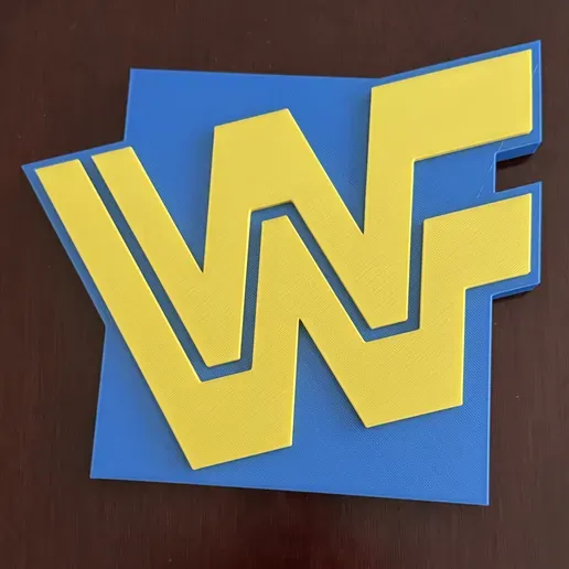 3D-MULTICOLOR-LOGO/SIGN - WWF (1994) - Zwei Versionen 3D-druckbar ...