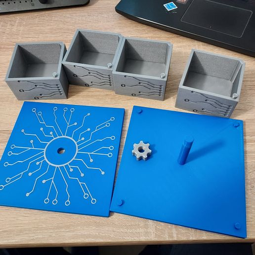 Archivo STL gratis Electronic box - 4 compartments 📦 (3MF)・Diseño por ...