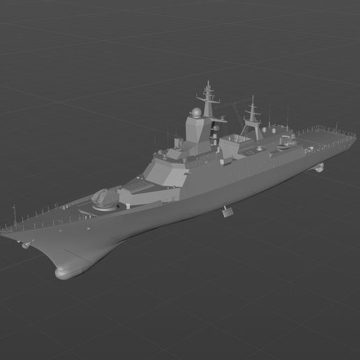 🗺️ Modèle numérique de la frégate russe 22380 Steregushchiy-class ...