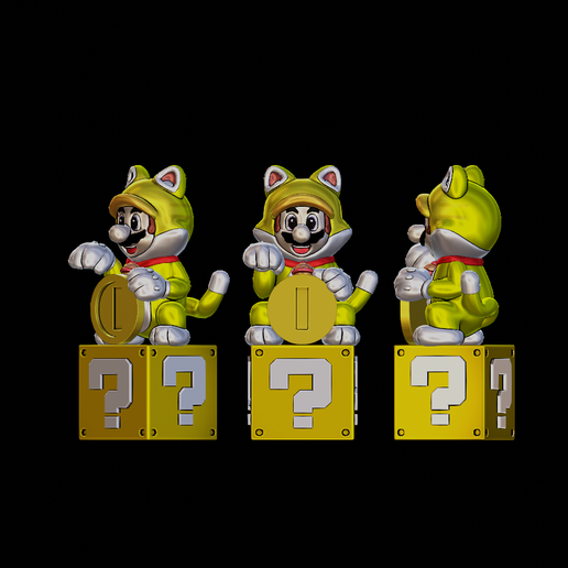 STL file Super mario bros - Cat Mario 🐱 ・3D printable model to download ...