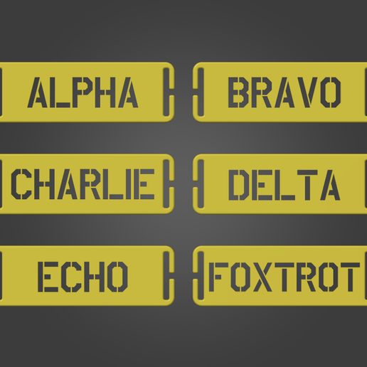 🩸 MOLLE Tags – Blood Types, Roles & Units・ STL File for 3D printing・Cults