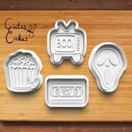 🎬 Horror Movie Cookie Cutter set 0950・ 3D File for 3D printing・Cults