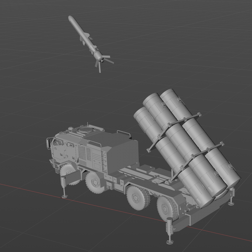 🗺️ Ukrainian "Neptune" anti-ship missile launcher 3D model material ...
