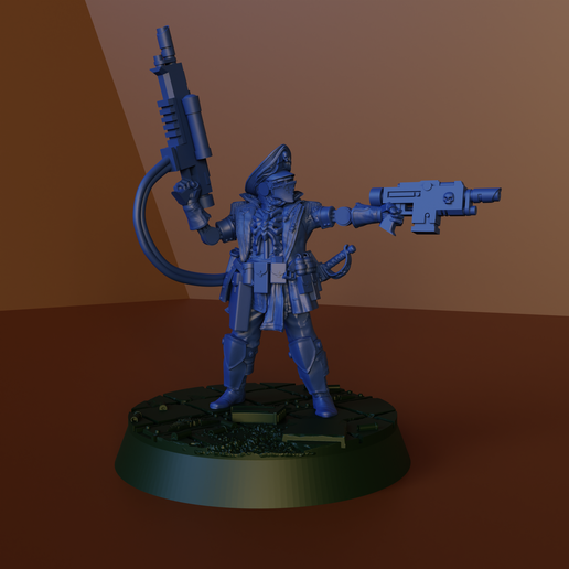 ⚔ Gothic style scion commander・Free STL File for ・Cults