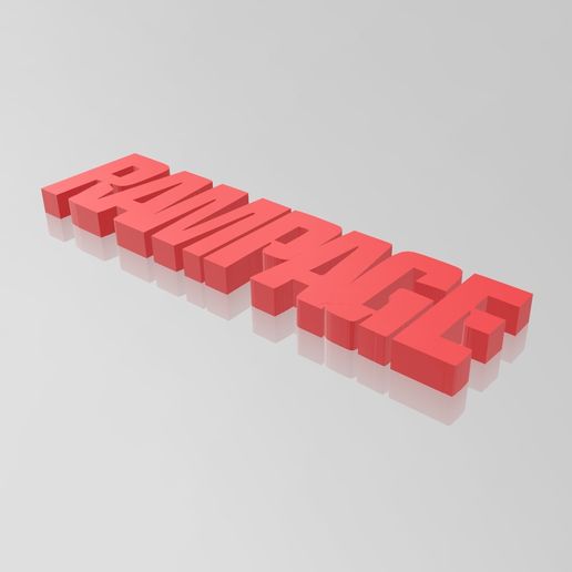 STL file RAMPAGE LOGO 🏢 ・Template to download and 3D print・Cults