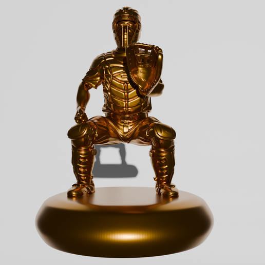 ⚾ Baseball Player – Catcher in Defensive Stance | Print-Ready 3D Model ...