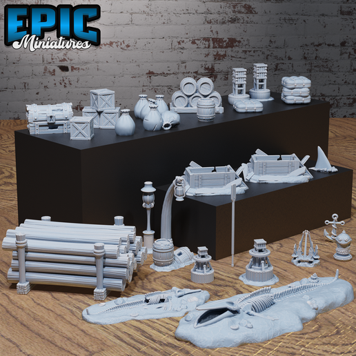🎲 Harbor Scatter ‧ DnD Miniature ‧ Tabletop Miniatures ‧ Gaming Monster ...
