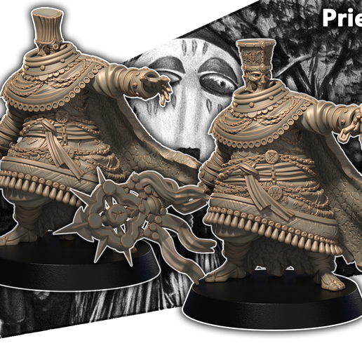 ⛪️ Priest of Greed・ 3D File for 3D printing・Cults