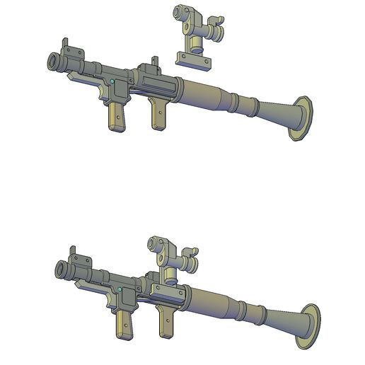 🔫 RPG 7V Miniature・ STL File for 3D printing・Cults