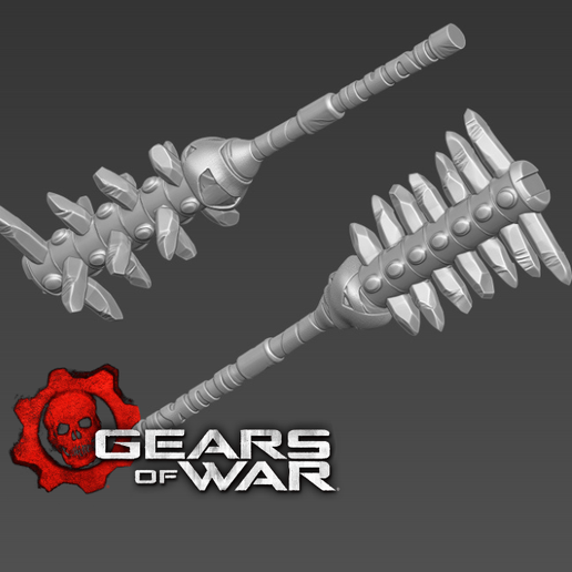 🔫 Breaker Mace 3d model Gears Of War 1:12・ OBJ File for 3D printing・Cults