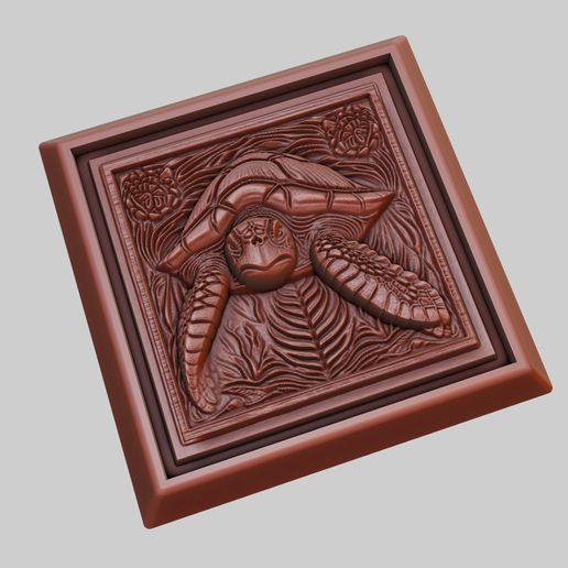 3D file Sea Turtle Animal 3D Model for CNC Router Laser & 3D Printer 🐢 ...