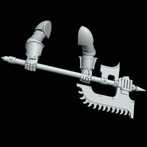🗺️ SM World Eater ChainAxe- Rampager Excoriator (Presupported)・ 3D File ...