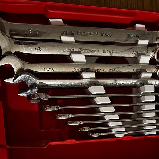 🔧 Packout Organizer Standard Wrench Insert・ STL File for ・Cults
