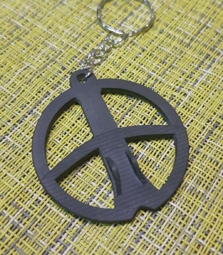 🗝️ Deus coil keychain.・ STL File for 3D printing・Cults