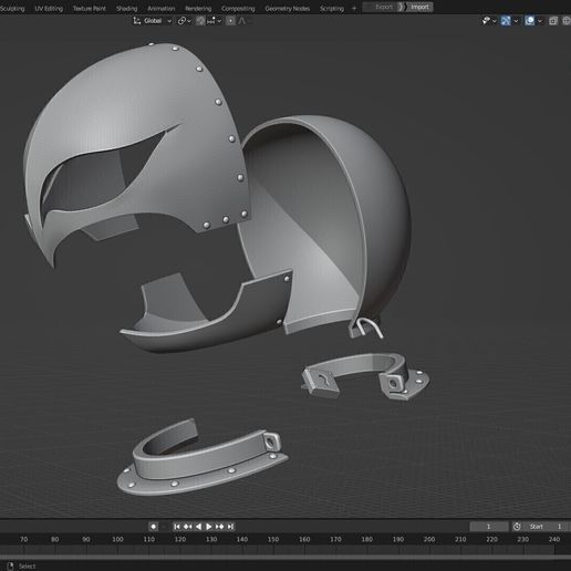 🪖 Berserk Griffith Prisoner Helmet for Cosplay・ STL File for 3D ...