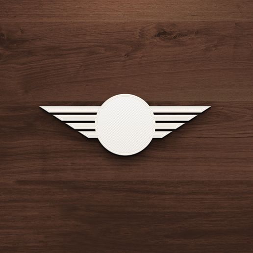 🎨 Mini Wings Logo 3D Wall Art Decor・ 3D File for 3D printing・Cults