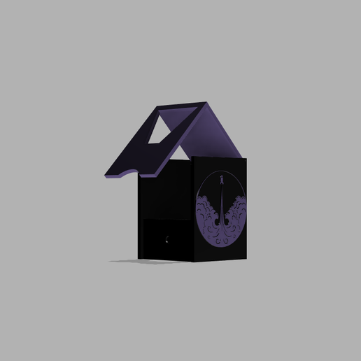 📦 Deck Box - Cosmic Rocket (Hinged Model with Window)・ STL File for 3D ...