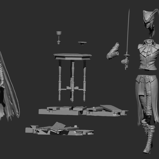 🗡️ Lady Maria・ STL File for ・Cults
