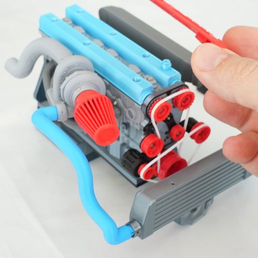 🚗 Working 2Jz Engine Fully 3d printed・ STL File for 3D printing・Cults