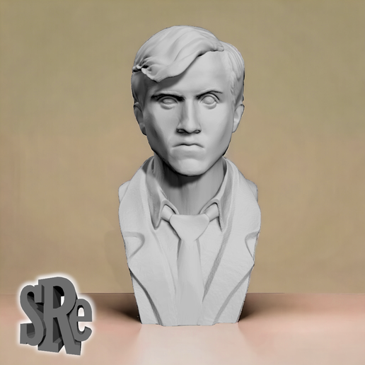 👤 Busto draco malfoy・Archivo STL para Impresión 3D・Cults