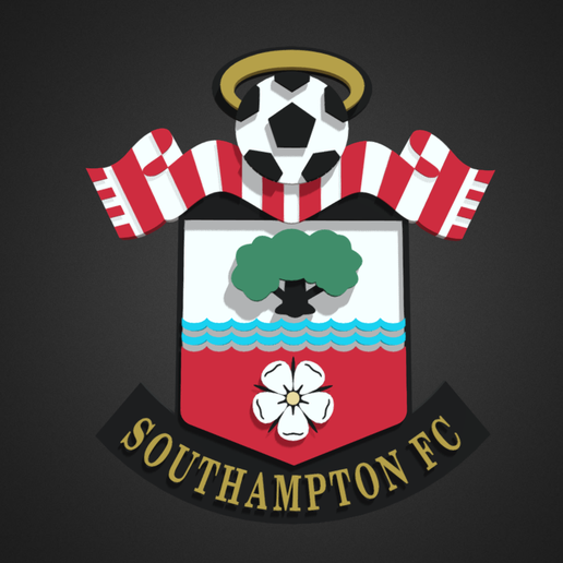STL file Shield Logo Escudo Southampton FC 3D 🛡️ ・Model to download and ...