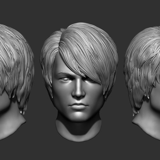 ♂️ 44- Male hair collection ZTL+OBJ+STL VOL-2・ 3D File for 3D printing ...