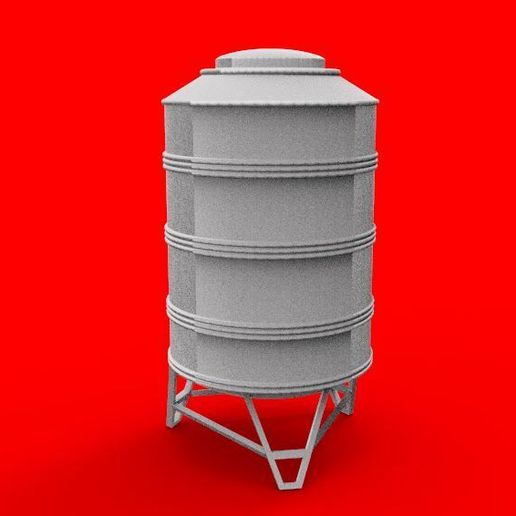 🚰 rooftop water tank・ STL File for 3D printing・Cults